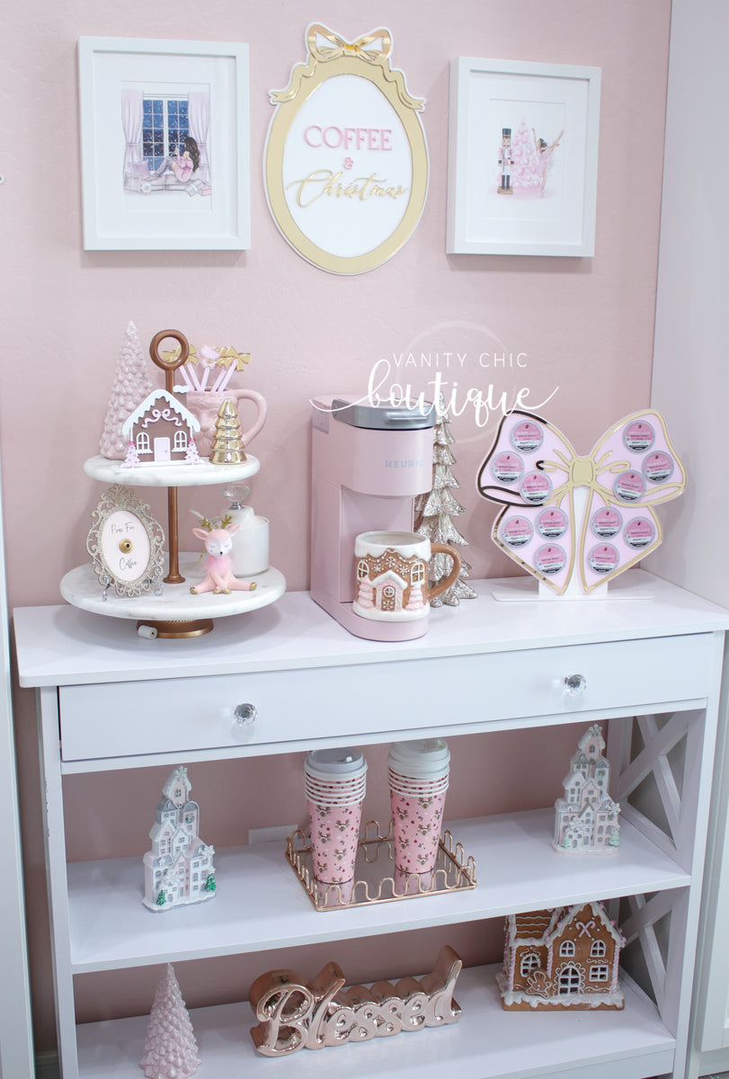 Acrylic Coquette Bow Coffee Stand – VanityChicBoutique